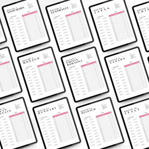 FORMULA 1 Tracker Pink Aesthetic Digital Race Journal Weekly F1 Planner ...
