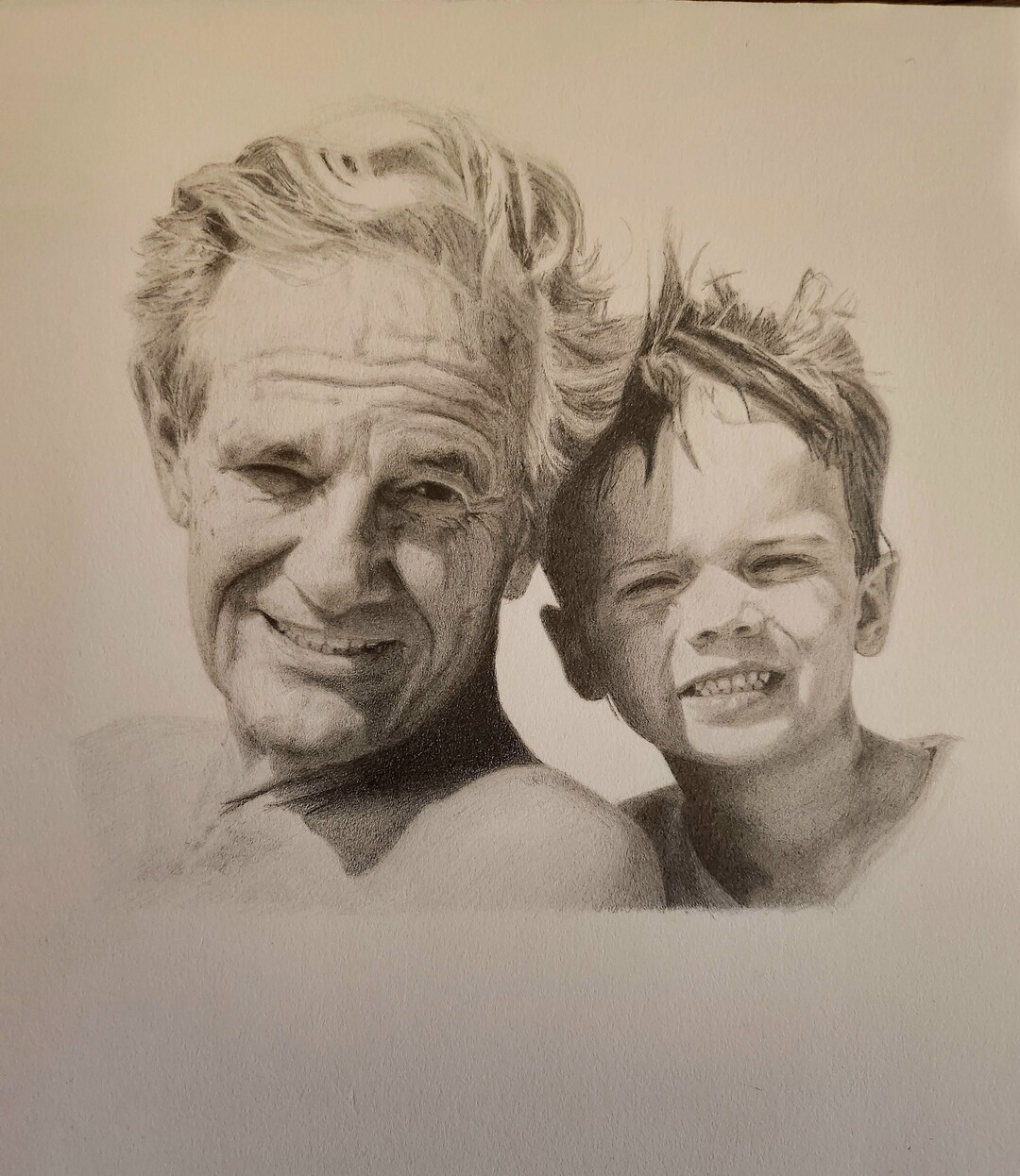 8"x10" Custom Graphite/colored Pencil Portrait, Hand Drawing From Photo ...