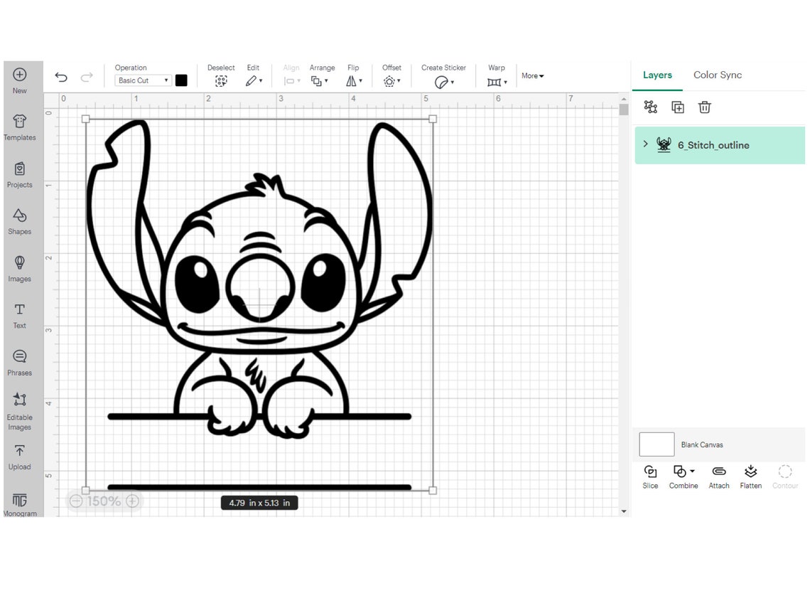 Stitch Svg, Stitch Peeking SVG, Stitch Layered Svg, Cut Files for ...