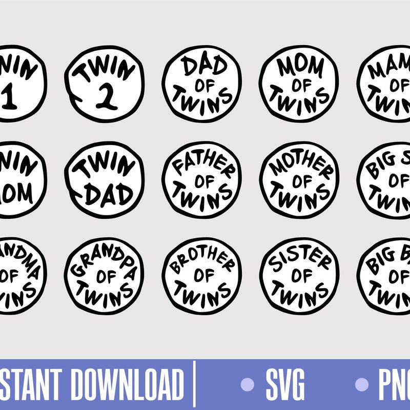 Twins Svg - Etsy