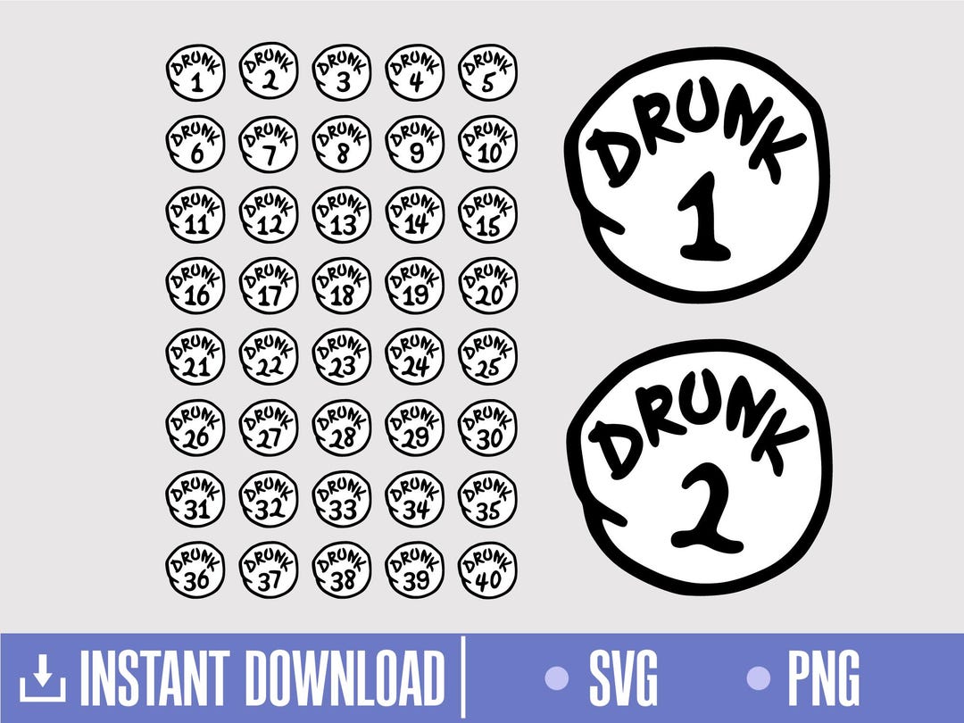 Drunk 1 Svg, Drunk 2 Svg, Drunk Layered, of All Things Svg, Cut Files ...