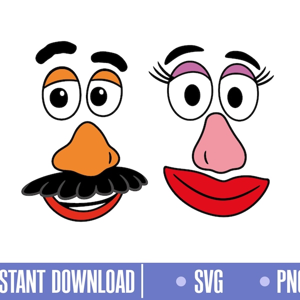 Mr and Mrs Potato Head - Etsy