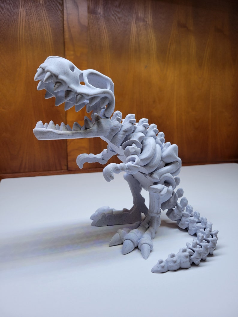 Flexi Skeleton T-rex, 3D Printed Articulated Toy, Dinosaur Kids Gift - Etsy