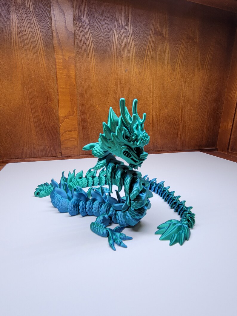 Flexi Imperial Dragon by Flexifactory, Desk Fidget Toy, 3D Printed ...