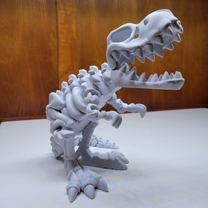 Flexi Skeleton T-rex, 3D Printed Articulated Toy, Dinosaur Kids Gift - Etsy