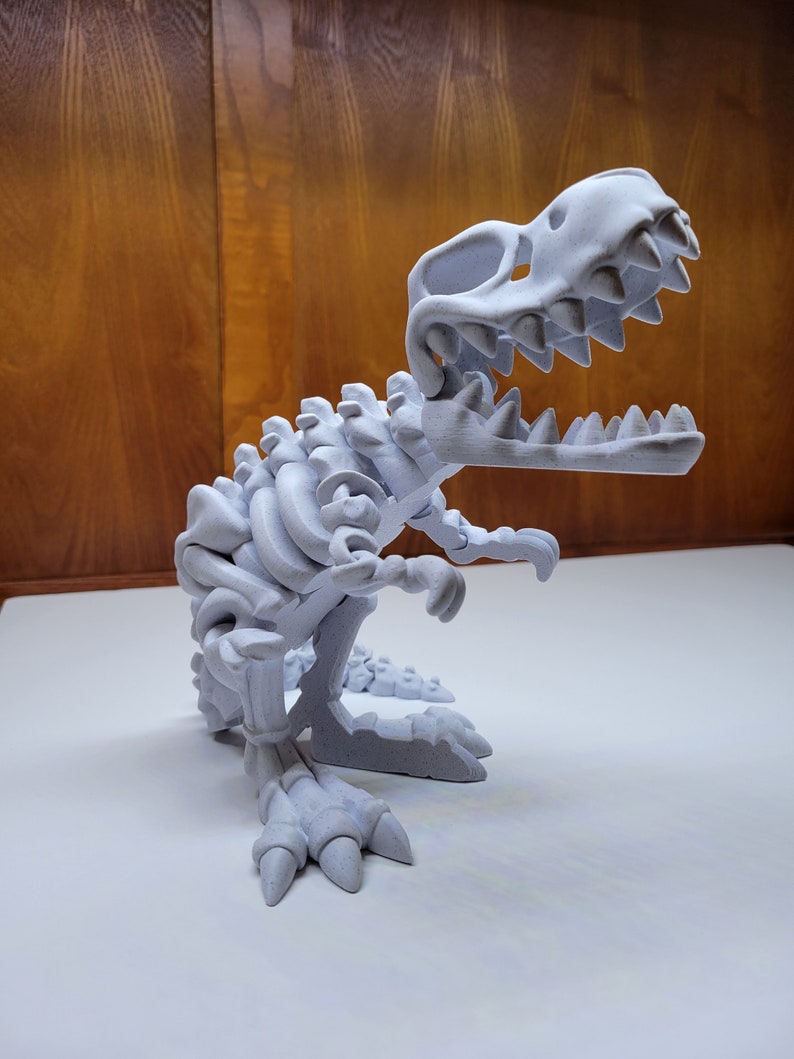 Flexi Skeleton T-rex, 3D Printed Articulated Toy, Dinosaur Kids Gift - Etsy