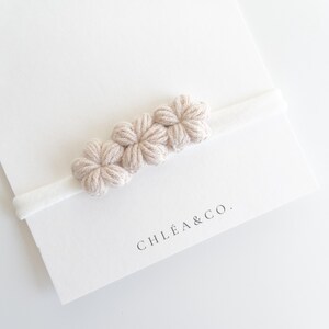 Mini Periwinkle Crochet Headband | Flower Girl | Baby Headband ...