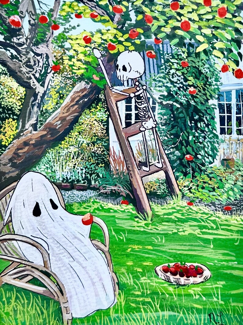 Apple Orchard Print - Etsy