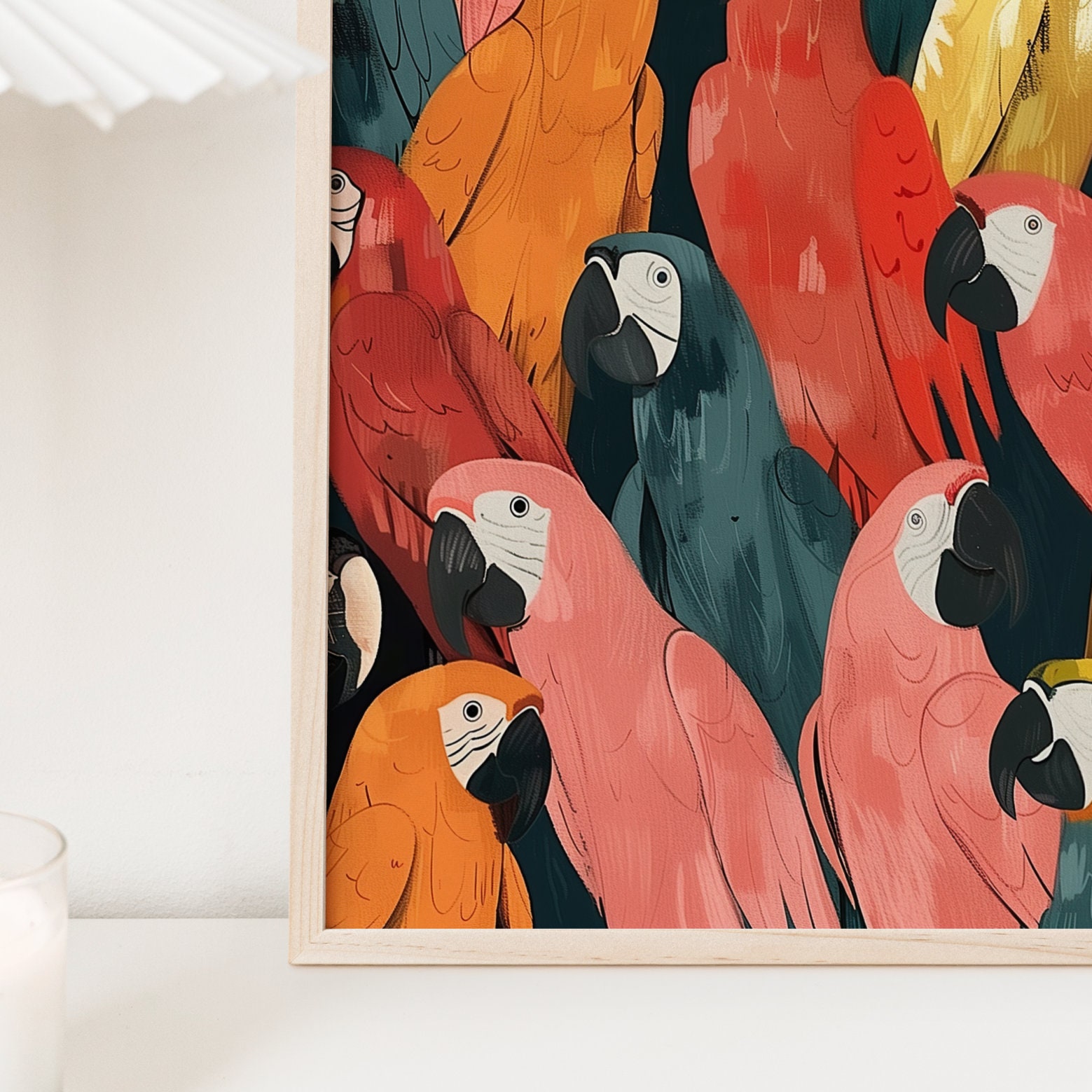 Parrot Wall Art, Parrot Art, Macaw, Parrot Decor, Scarlet Macaw ...