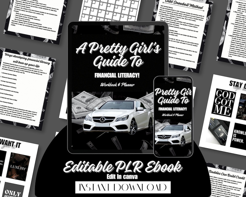 PLR, Financial Literacy Ebook, Done for You, Girl's Guide, Editable ...