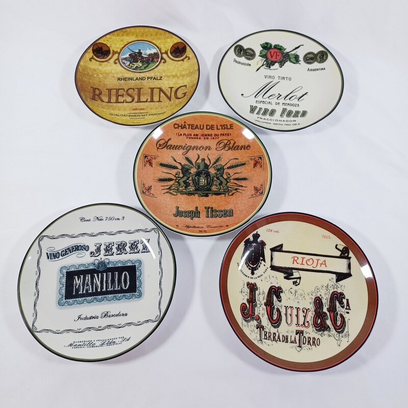 Wine Plates - Etsy