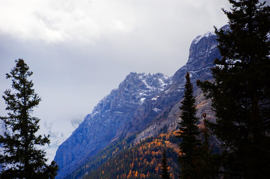 Moody Fall Mountain Ridgeline Landscape - Photo Print - Etsy