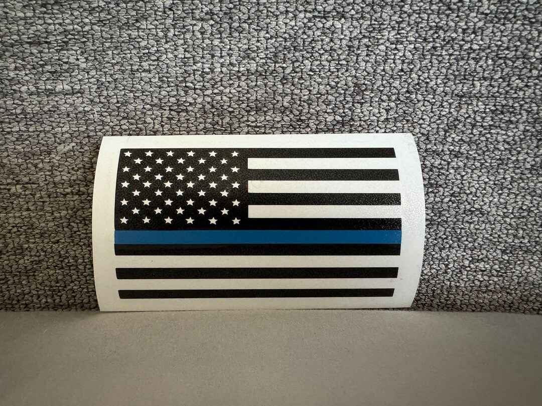 Thin Blue Line Decal - Etsy
