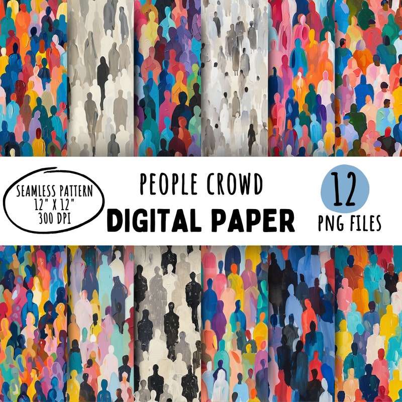 Abstract People Wallpaper - Etsy