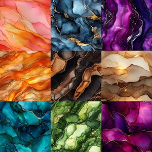 72 Alcohol Ink Digital Papers: Abstract Art Backgrounds (instant ...