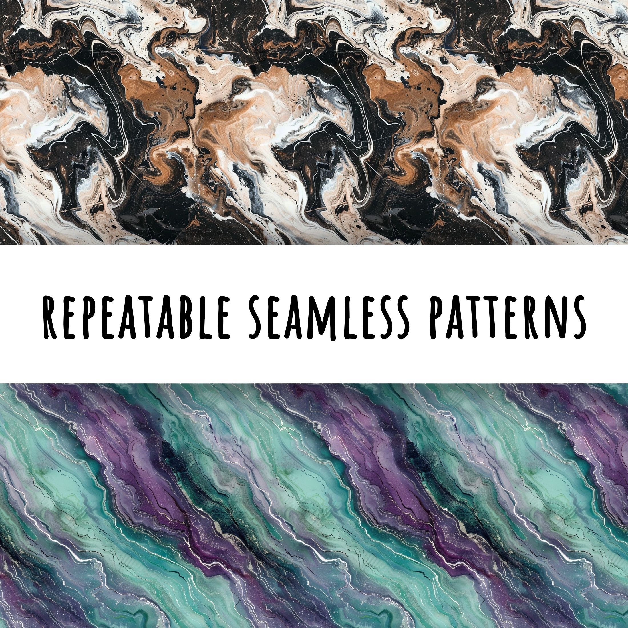 67 Marble Texture Digital Papers: Seamless Stone Patterns (commercial ...