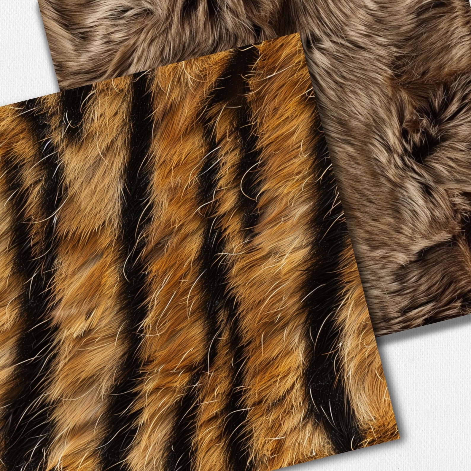 40 Animal Textures, Realistic Animal Fur Digital Papers, Watercolor ...