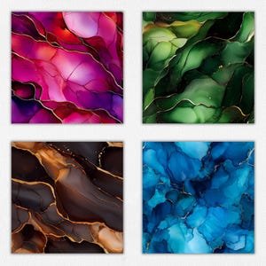 72 Alcohol Ink Digital Papers: Abstract Art Backgrounds (instant ...