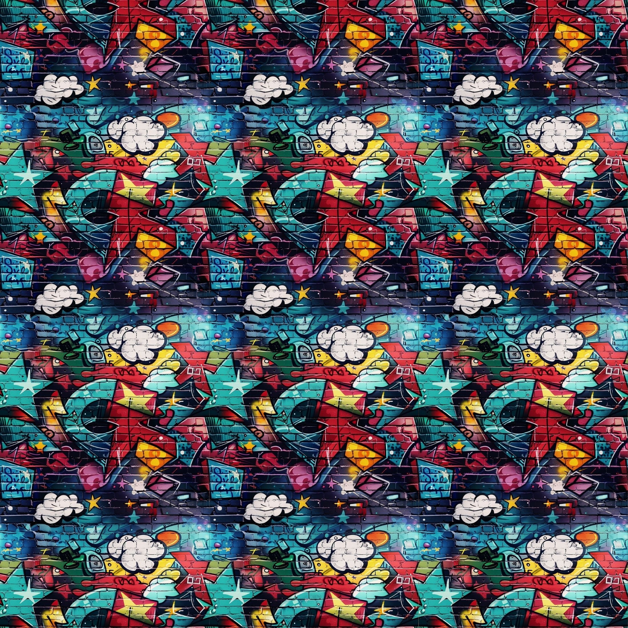 42 Graffiti Wall Digital Papers: Street Art Backgrounds (digital ...