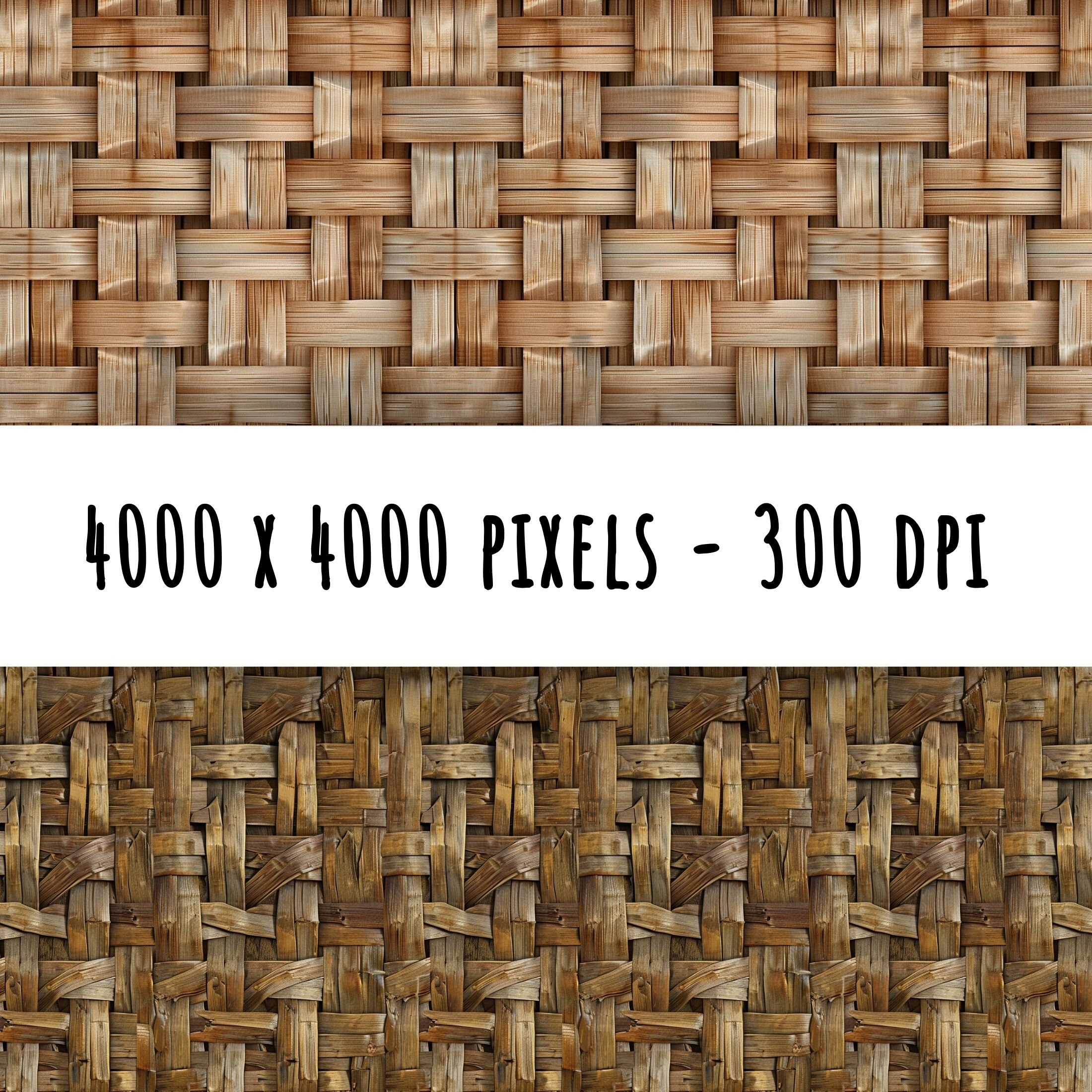 14 Woven Wood Digital Papers, Woven Bamboo Texture, Wood Handscraft ...