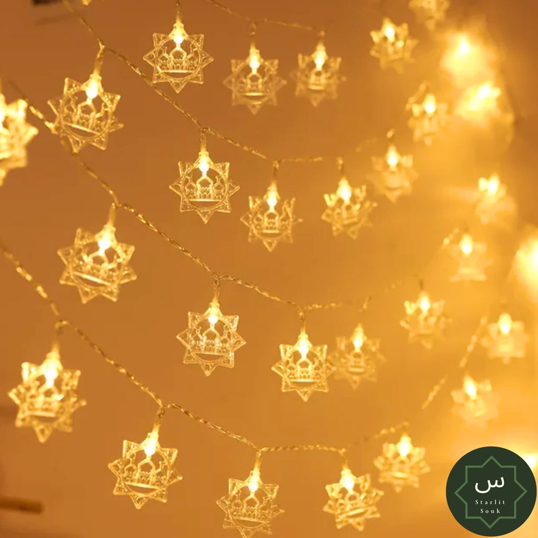 Eid Lights, Muslim Celebration Lights, Ramadan Kareem, Eid Mubarak ...