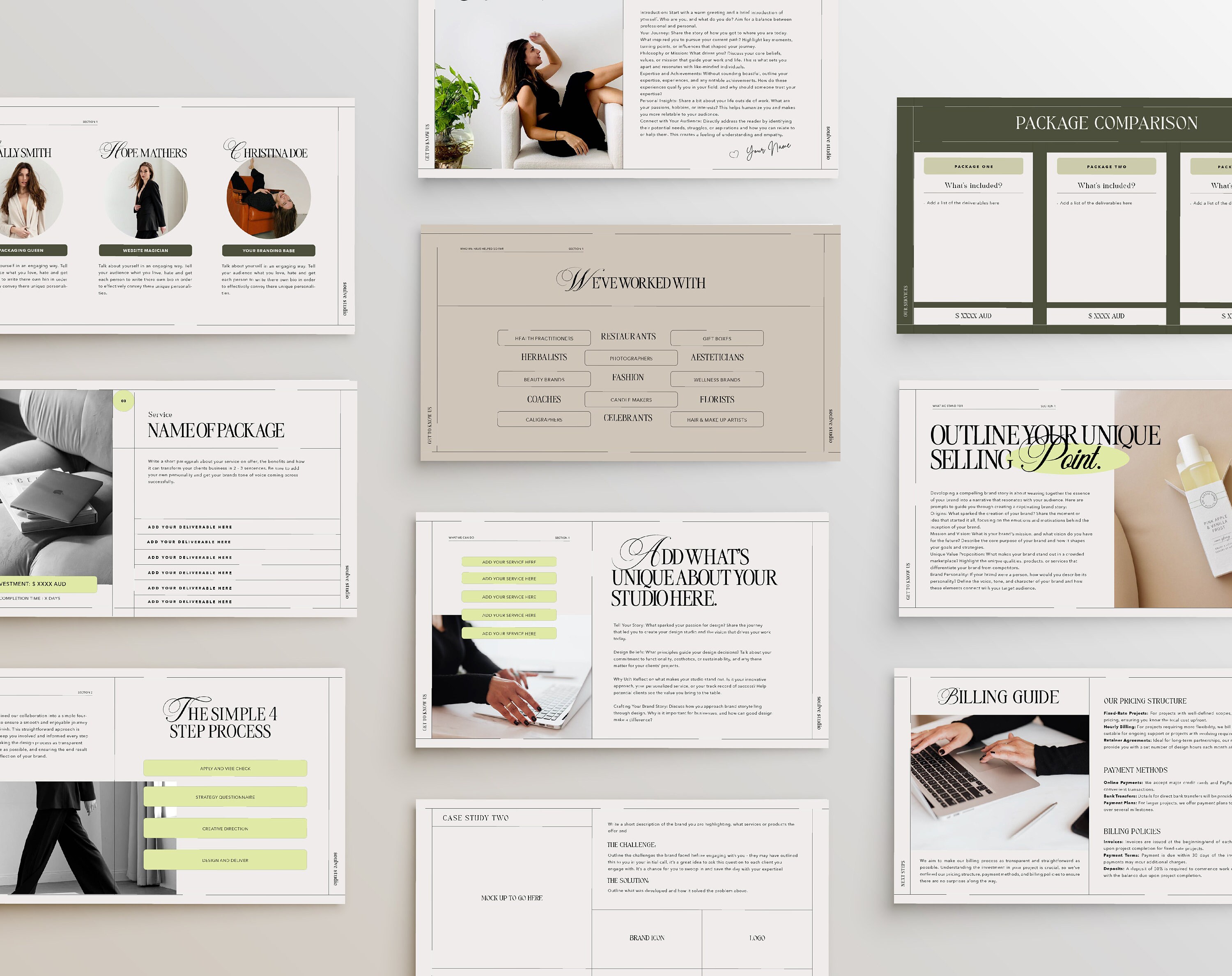 Service & Pricing Guide | Client Brochure Template | Portfolio | Case ...