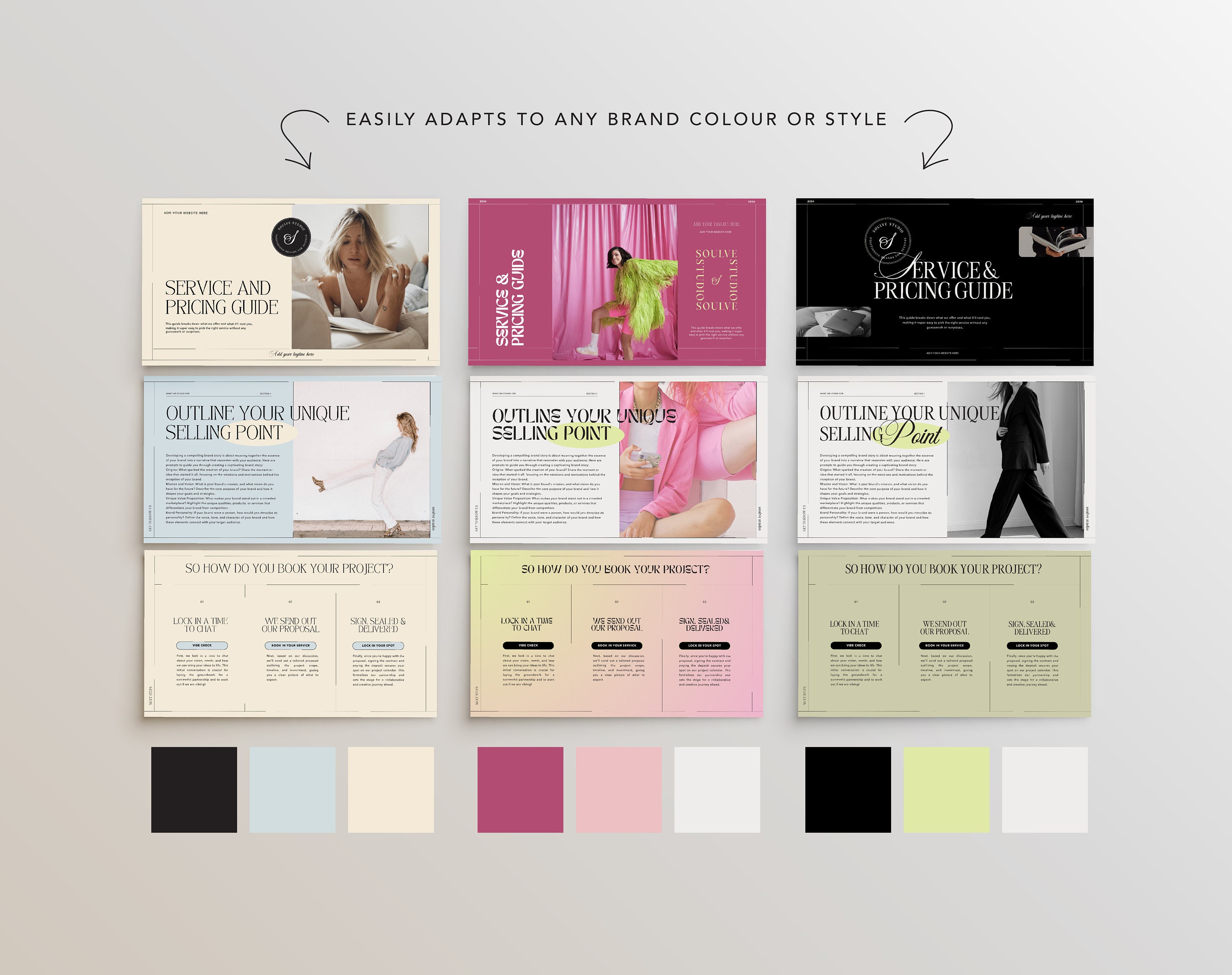 Service & Pricing Guide | Client Brochure Template | Portfolio | Case ...