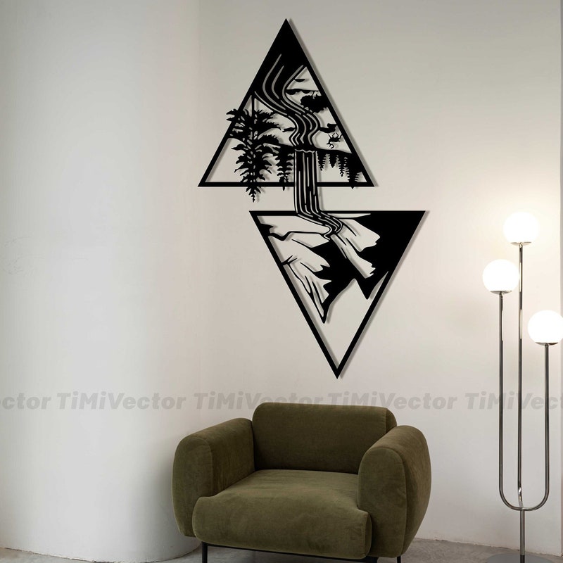 Triangle Wall - Etsy