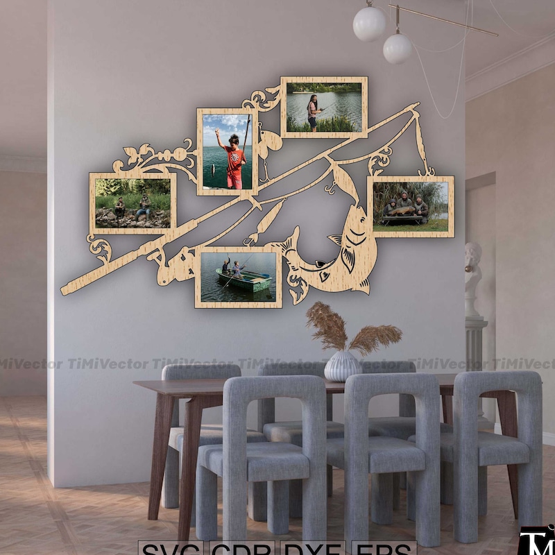 Fishing Pole Picture Frame - Etsy