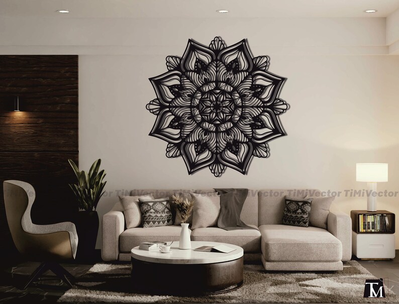 Circular Mandala: Svg, Dxf, Eps, Cdr Files for Laser Cutting, Plasma ...