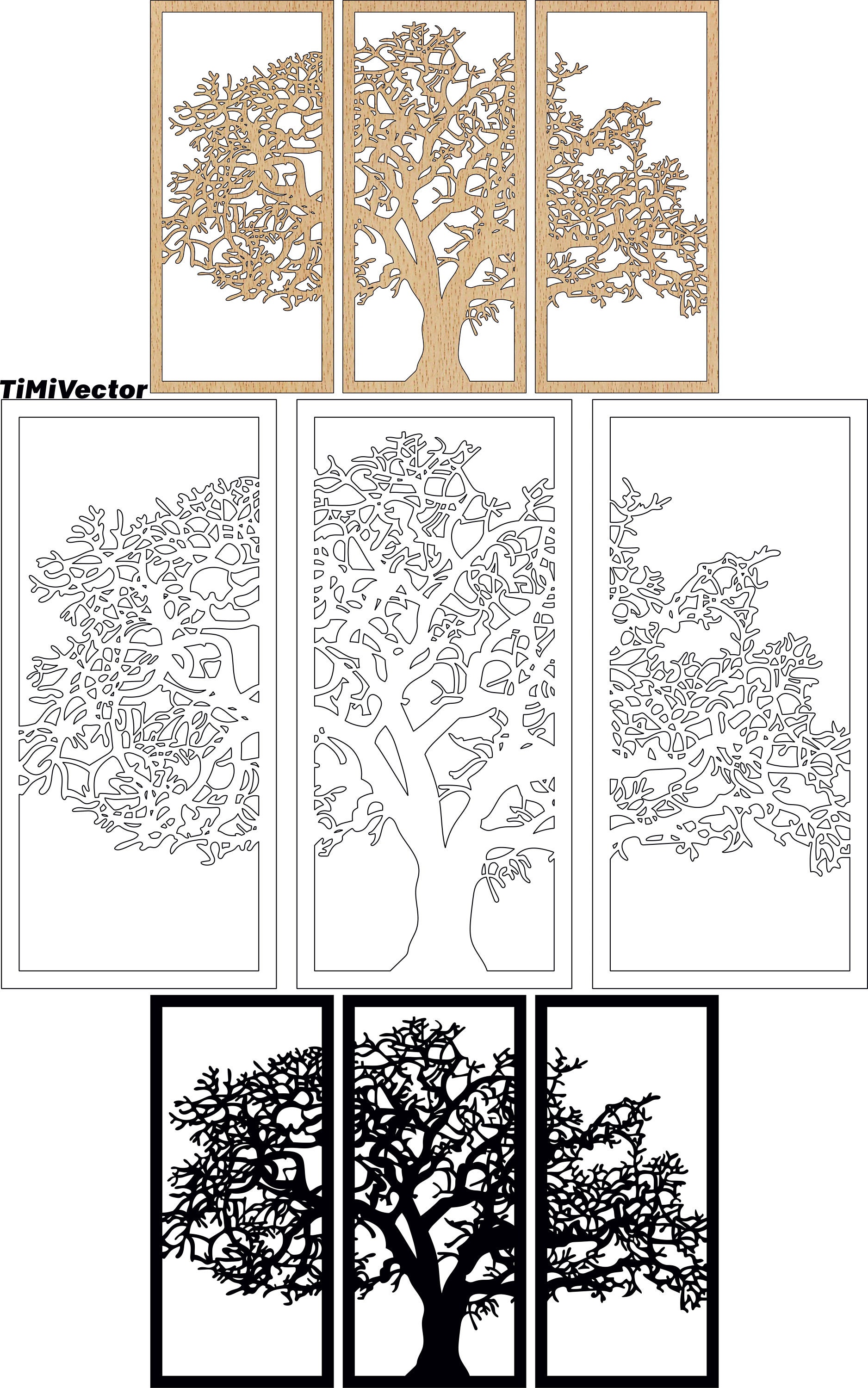 Tree of Life, Laser Cut Pattern, Cnc Design, Svg File, Dxf Download ...