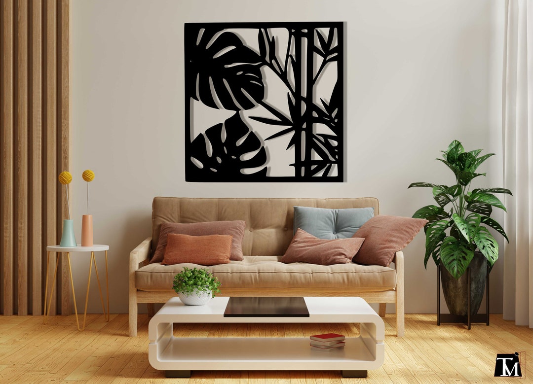 Modern Leaf Silhouette for Laser and Cnc Cutting, Svg/dxf/cdr/eps Files ...