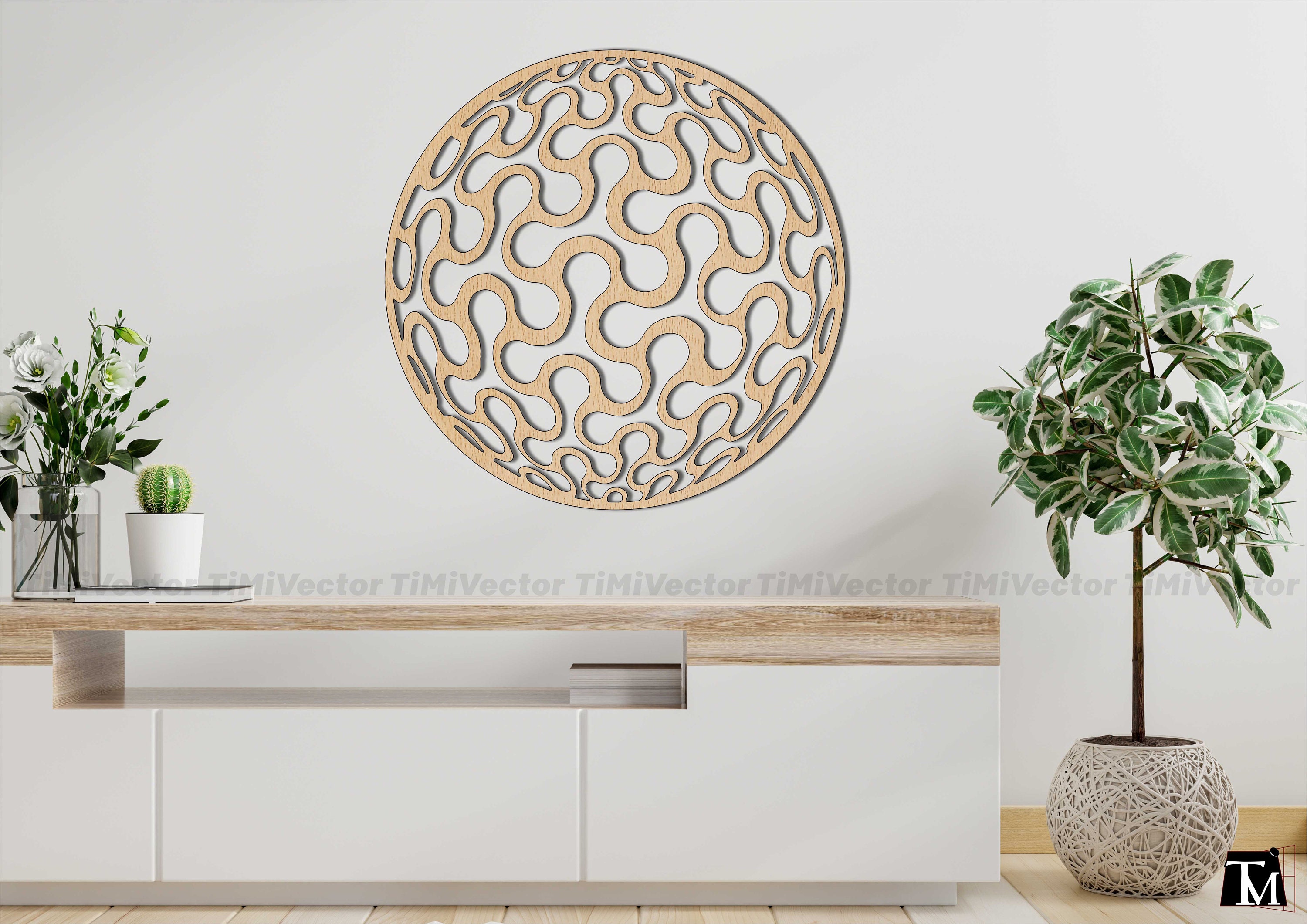 Abstract Organic Wave Pattern, Svg/dxf/cdr/eps Files for Cnc and Laser ...