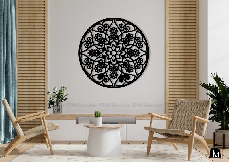 Mandala Laser Cut Design, Round Mandala Pattern, Digital Download for ...