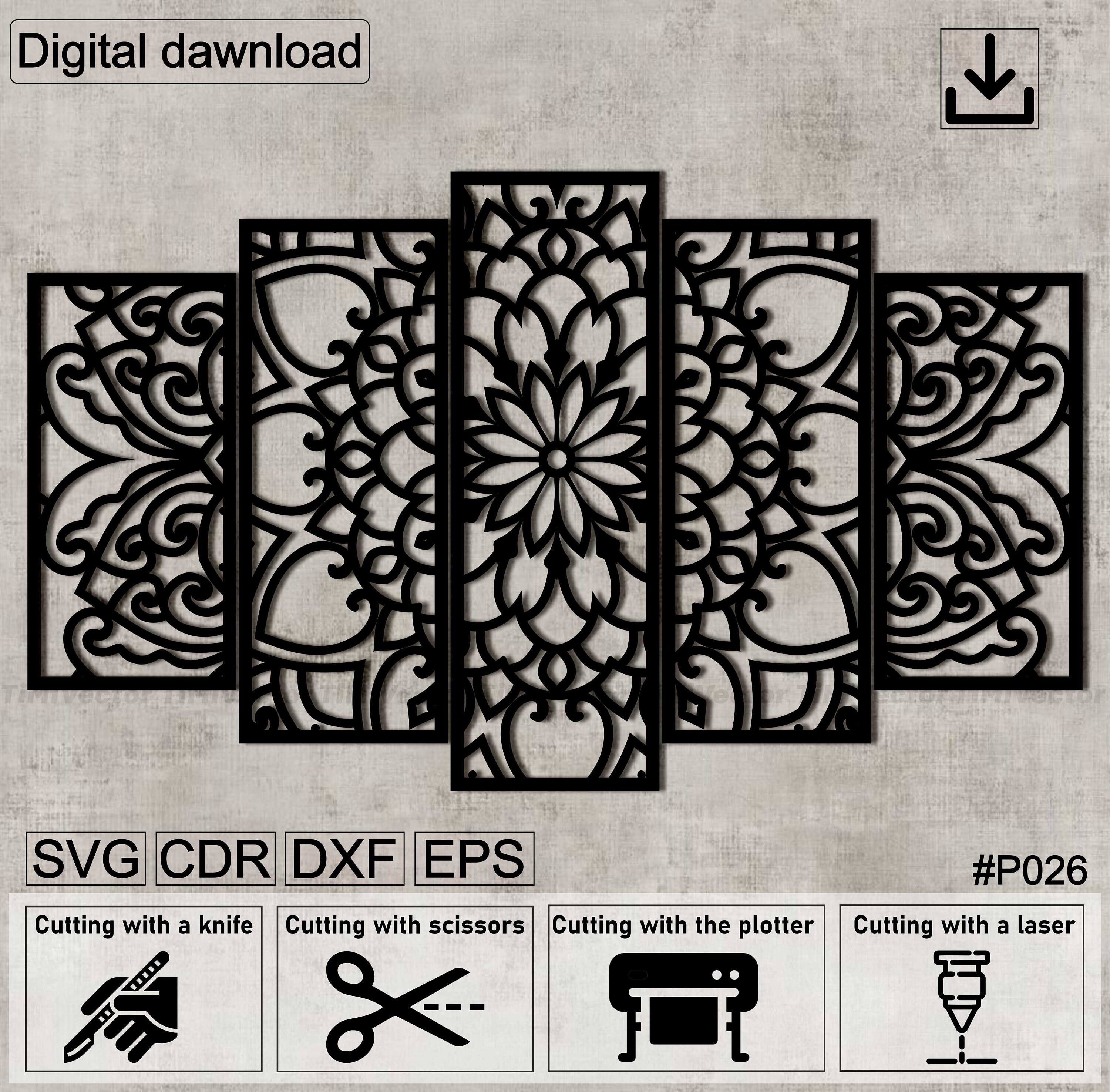 Decoracion, Stylish Home Accents, Laser Cut, Svg/dxf/eps, Chic Interior ...