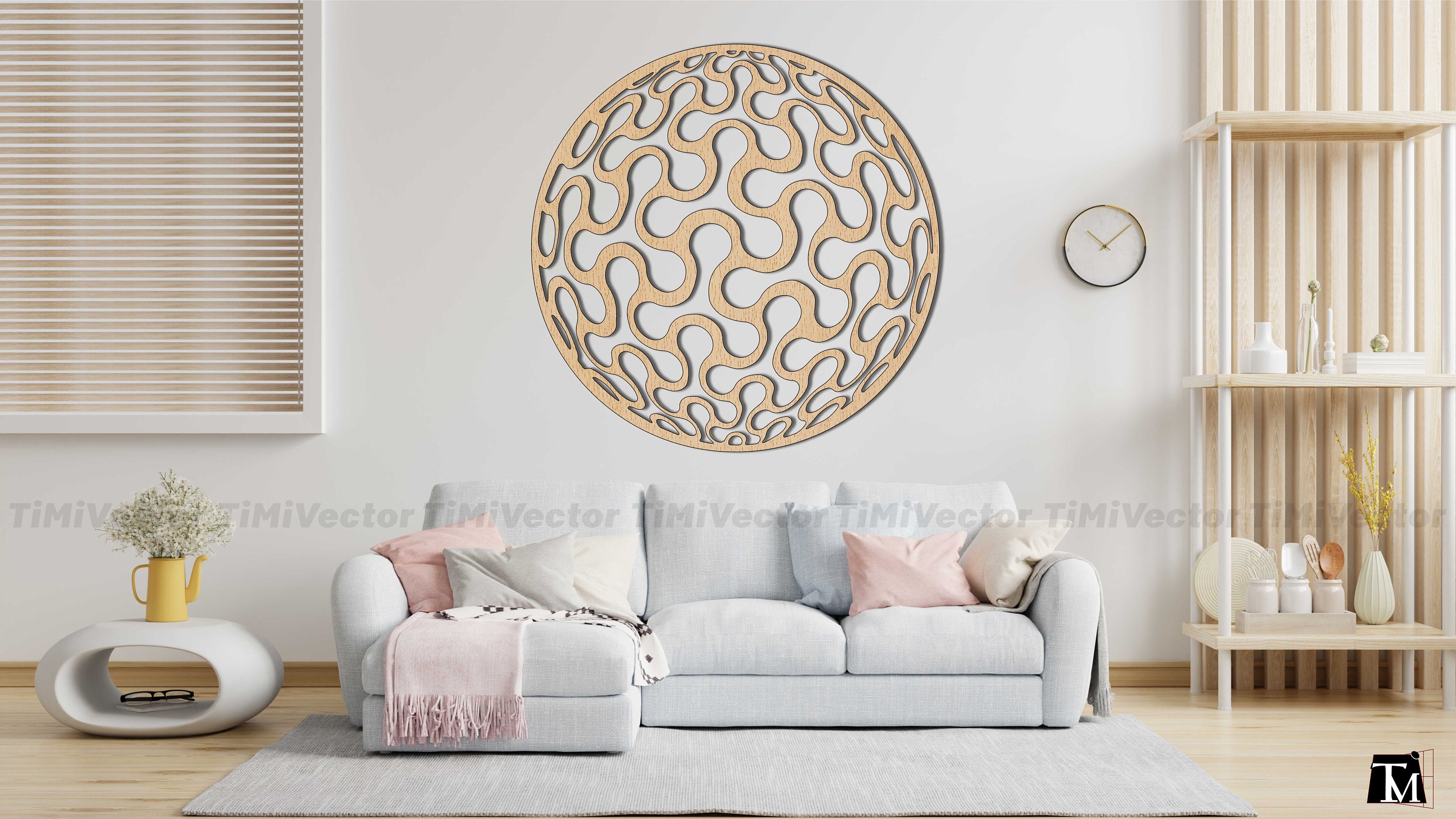 Abstract Organic Wave Pattern, Svg/dxf/cdr/eps Files for Cnc and Laser ...
