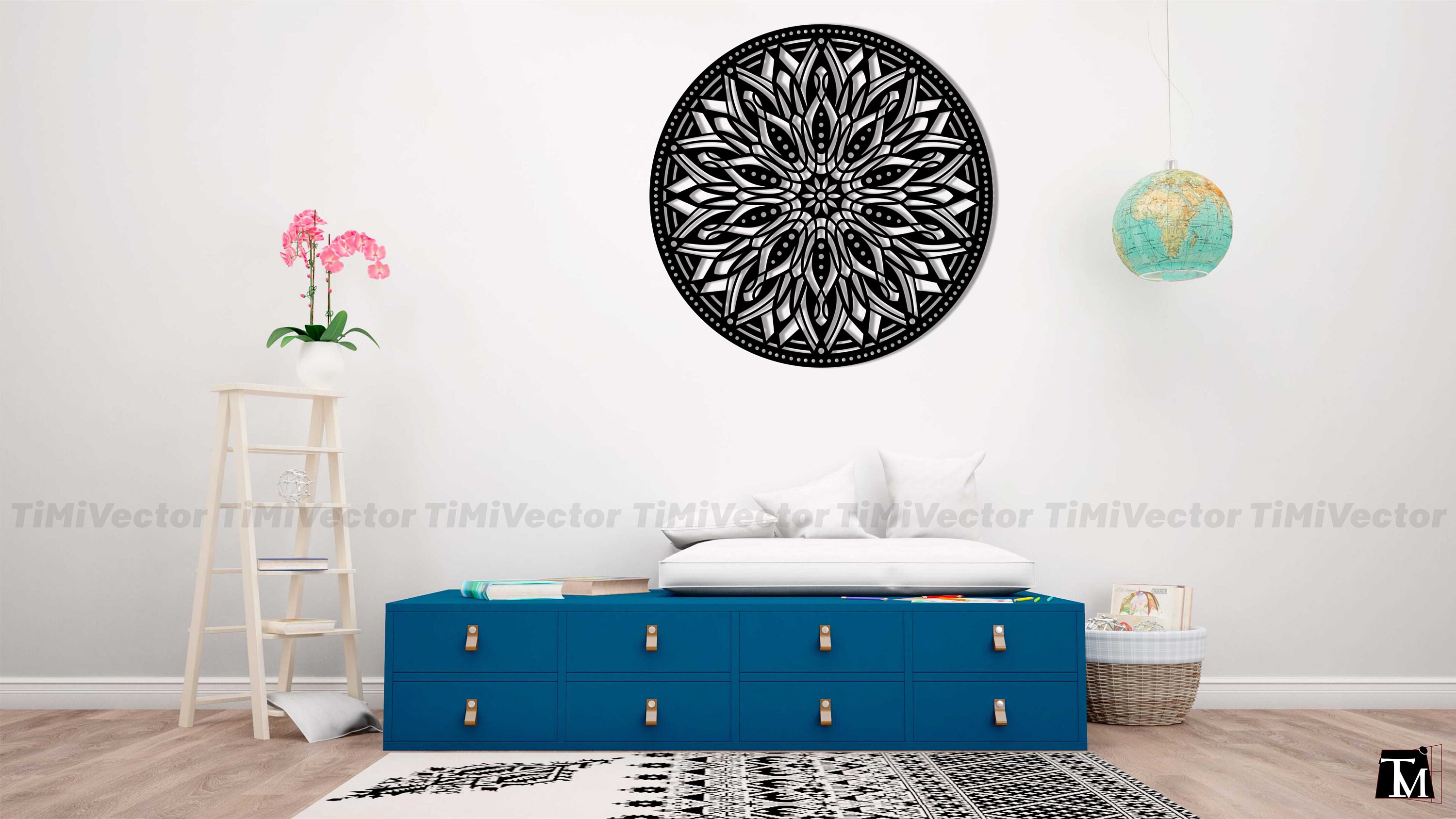 Mandala Svg Laser Cut File, Intricate Mandala Pattern for Cnc, Svg Dxf ...