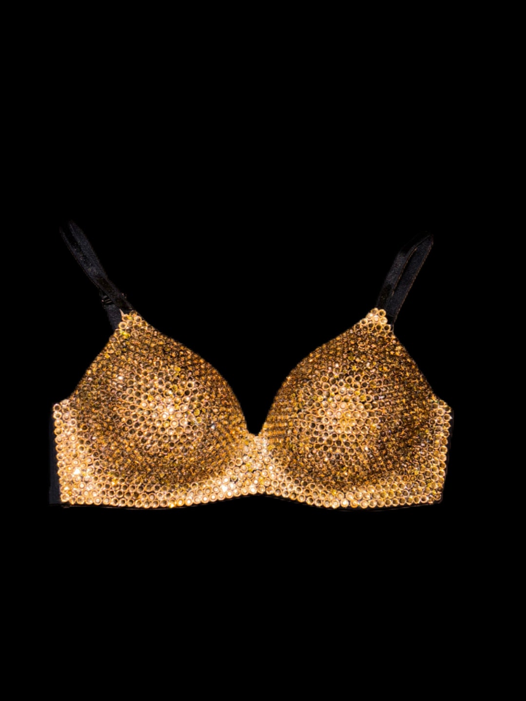 Gold Classic Design Diamonds Crystal Bra Top - Etsy