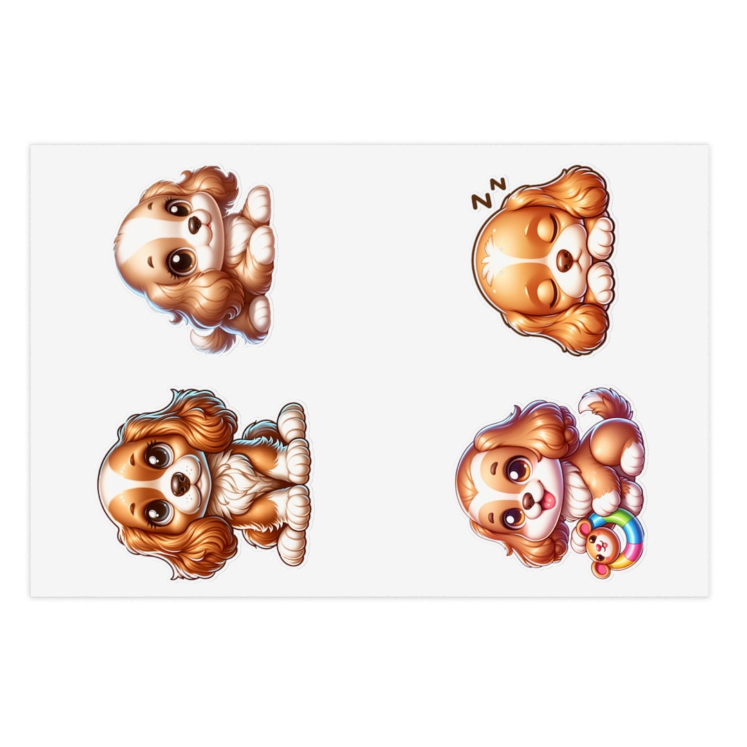 Cocker Spaniel Cute Puppy Stickers|| Vinyl Sticker, Laptop Sticker ...