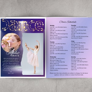 16 Page Recital Program Template Editable in Canva, Includes Show Pages ...