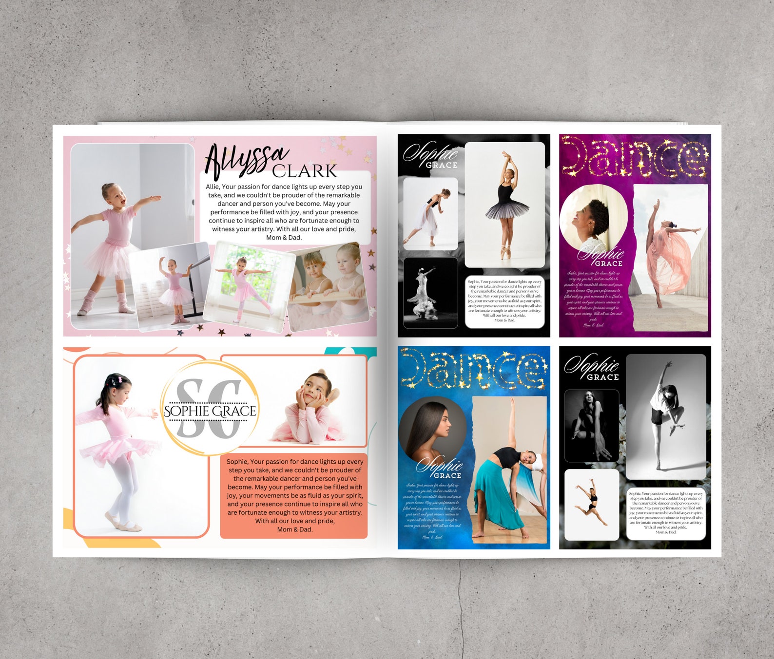 16 Page Recital Program Template Editable in Canva, Includes Show Pages ...