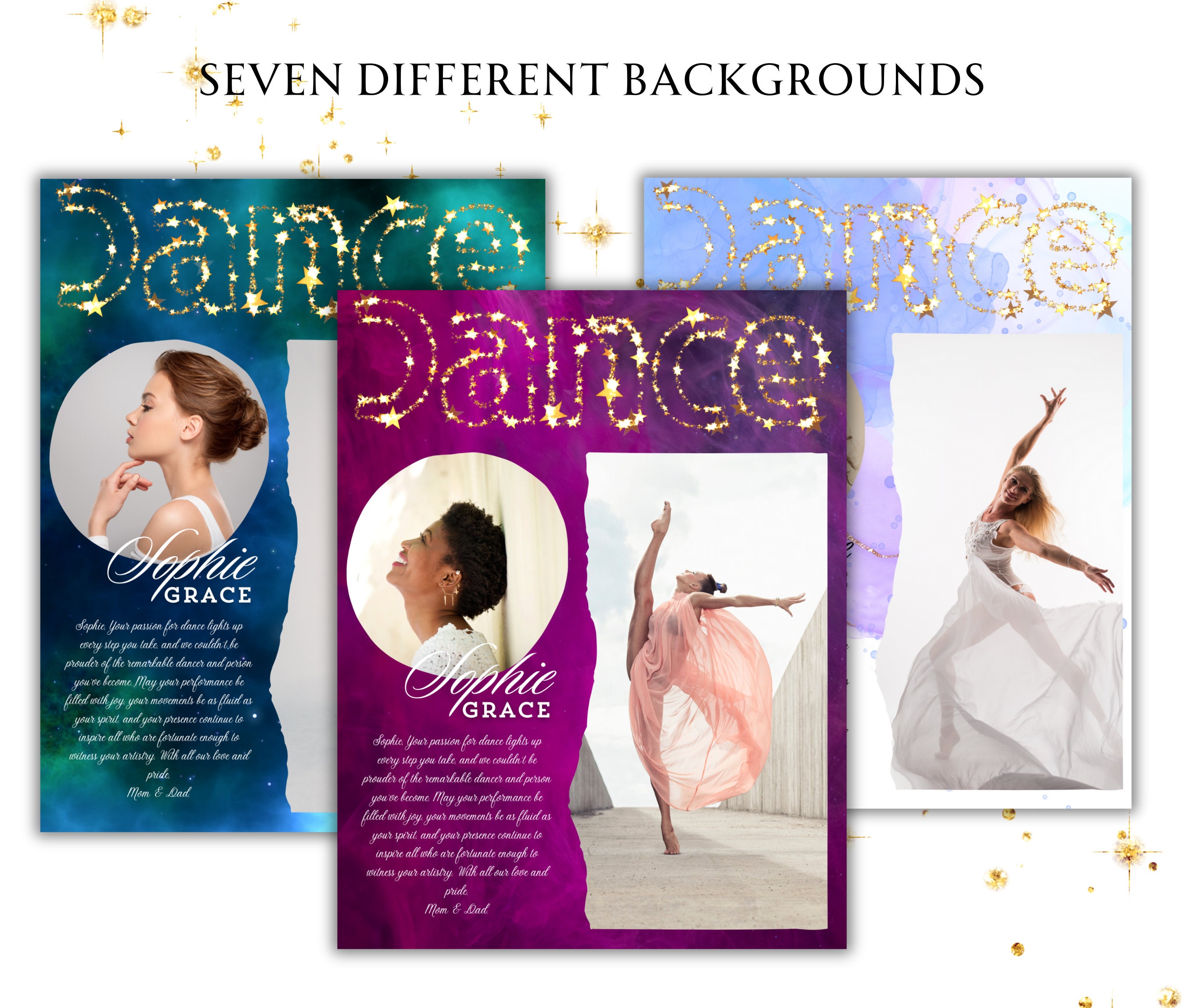 Dance Recital Ad Flyer | Full & Quarter Page Dance Ad | Dance Studio Ad ...