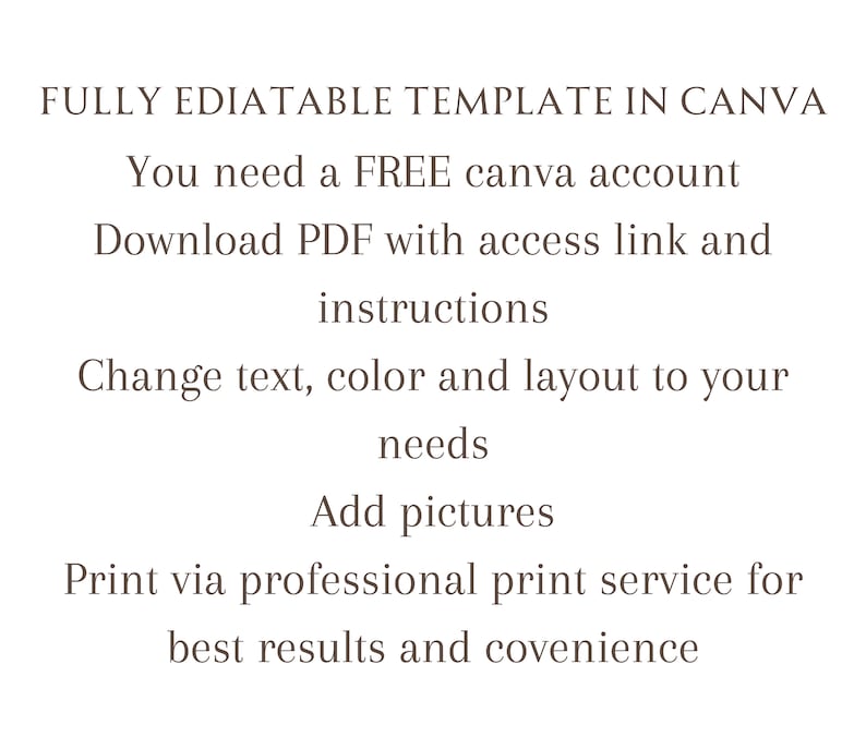 Dance Recital Program Template, 16 Page, Editable Canva (digital ...