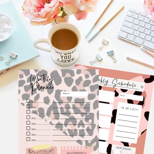 Animal Print Planner, Leopard Print Planner, Jungle Planner, Budget ...