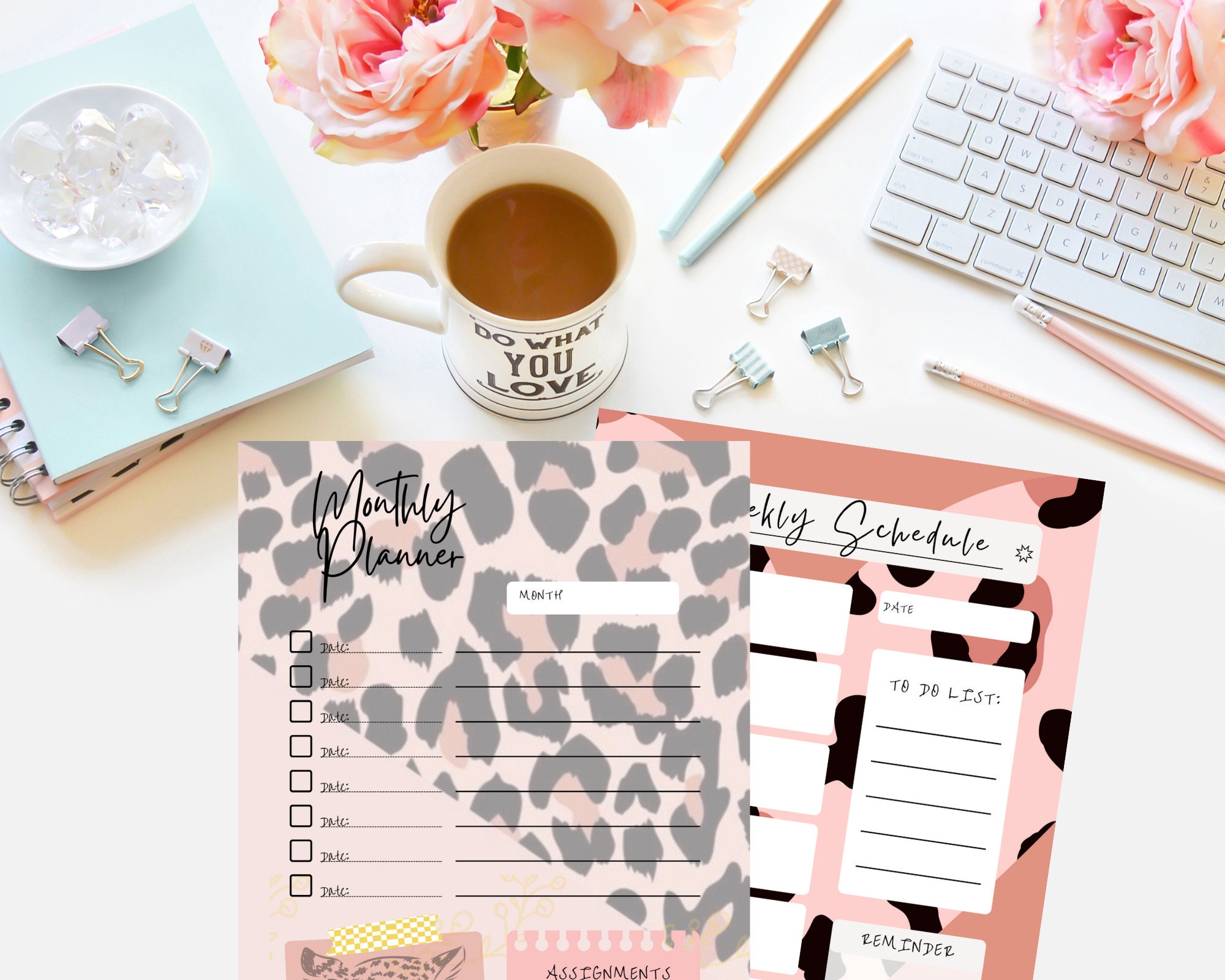 Animal Print Planner, Leopard Print Planner, Jungle Planner, Budget ...