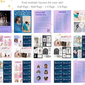 16 Page Recital Program Template Ideal for Dance Recital, School ...