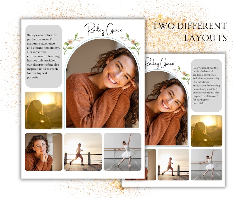 Elegant Recital Ad Tribute Self-editing in Canva | Ballet Dance Program ...