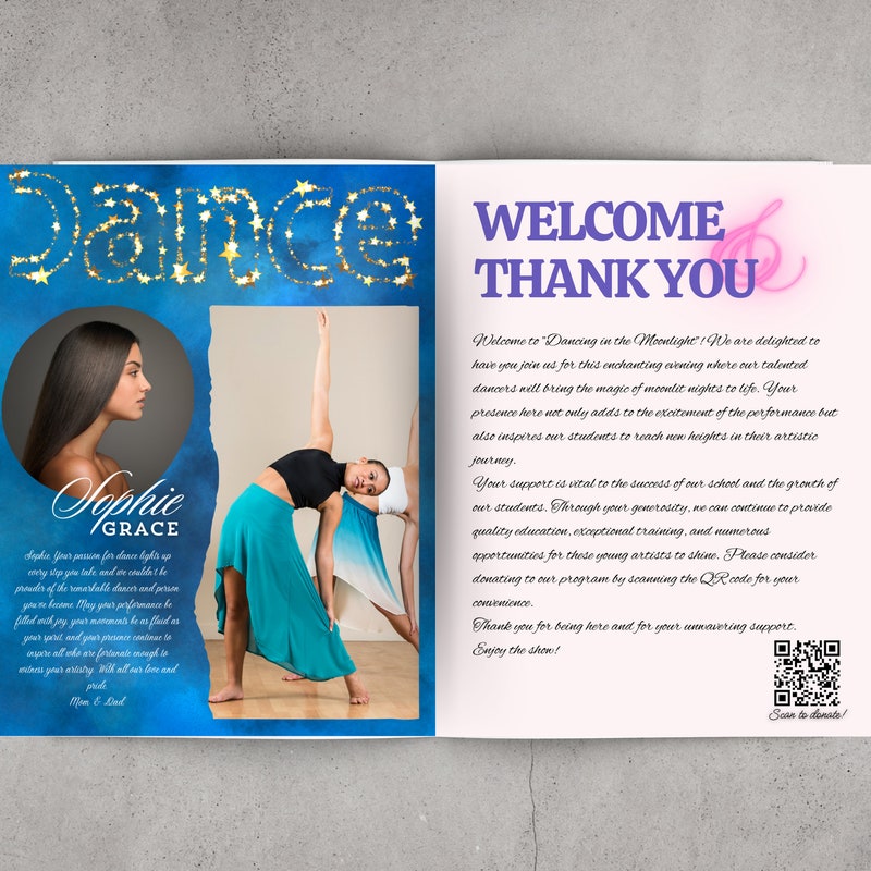 Playbill Ad Template - Etsy