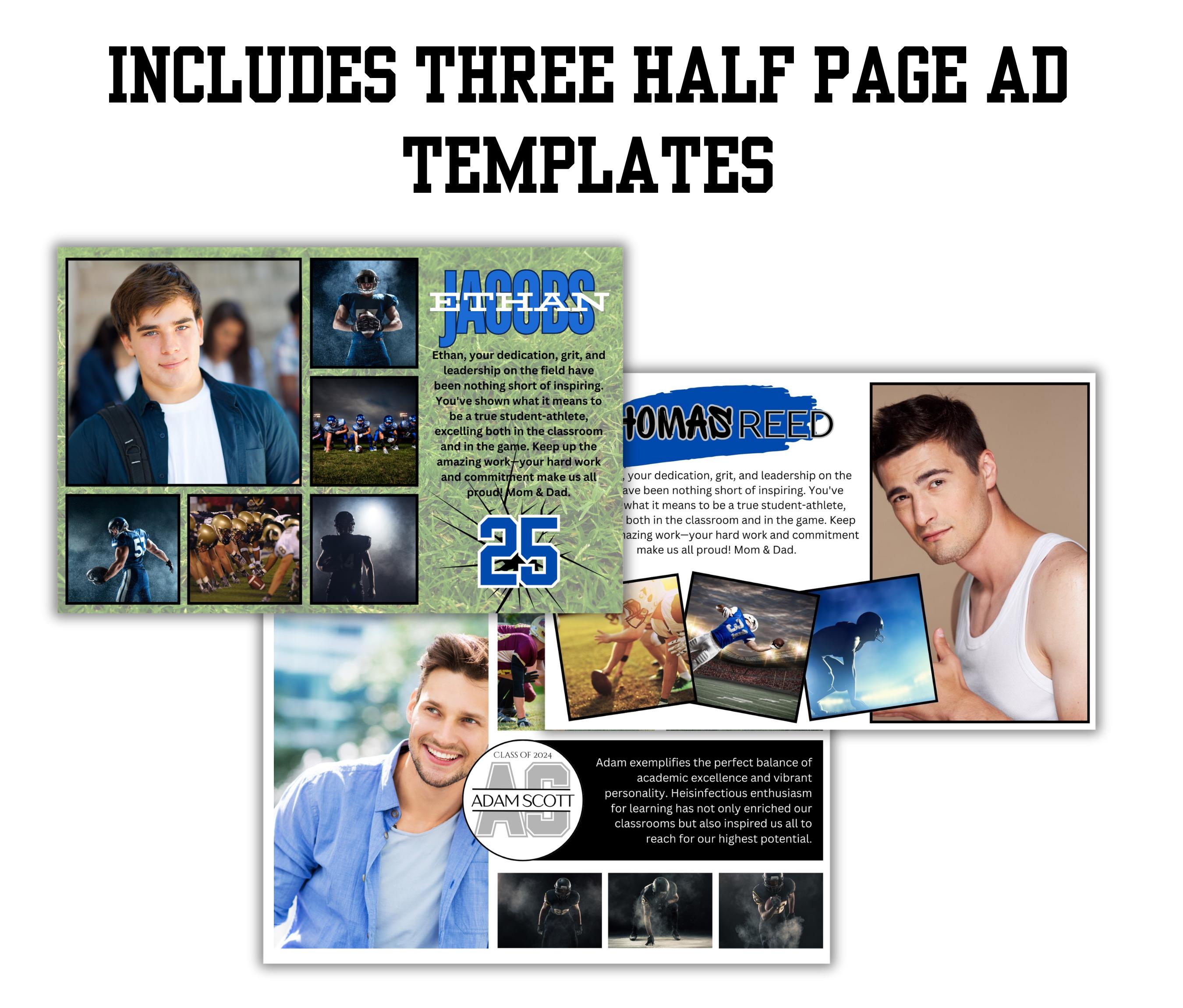 Ultimate Football Season Program + Student Ads BUNDLE | 20 Page Program ...