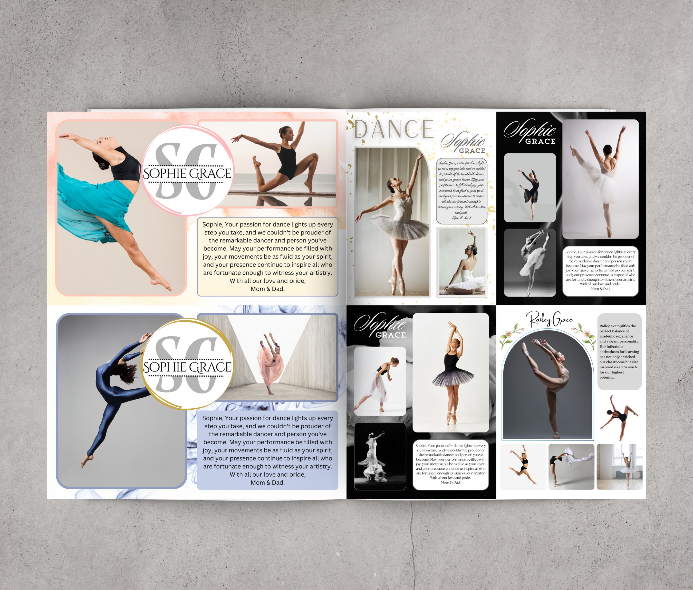 16 Page Recital Program Template Ideal for Dance Recital, School ...